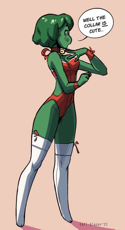 Rule 34 Anthro Nyuru Simple Background Slime Girl Tagme Tail Blazer