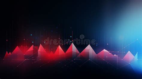 Abstract Image Of Graphs Geometric Shapes Growth And Decline Scales