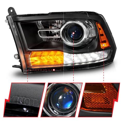 111609 Anzo Usa Led Plank Style Projector Headlights W Switchback