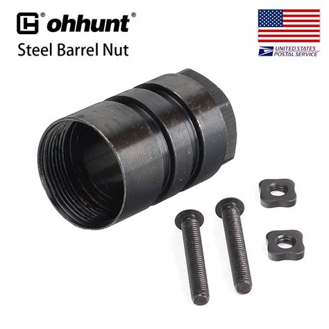 Ohhunt Extremely Steel Barrel Nut For M Lok Free Float Handguard