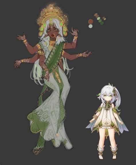 Nahida Ref Character Design Character Art Cute Drawings