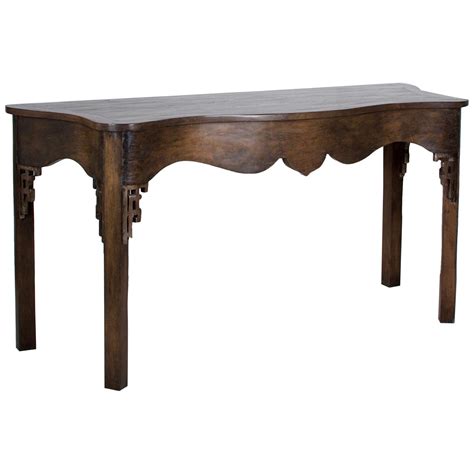 Oak Console Handcrafted With A Dark Oak Finish At 1stdibs Dark Oak
