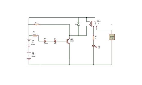 A Simplified Circuit Diagram For A Battery Charger