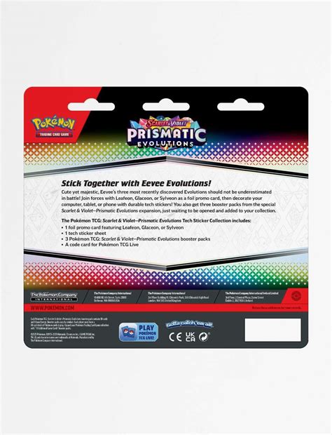 Pokémon Tcg Prismatic Evolutions Tech Sticker Collection Glaceon Pokuno