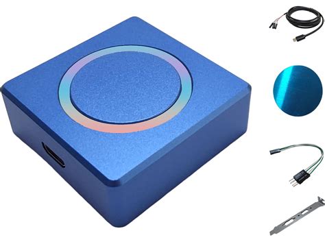 Aluminum Alloy Pc Power Button Extension 6 6ft Cable Pc Remote Start Desktop