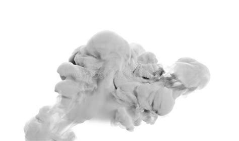 Light Gray Smoke On A White Background 3d Illustration 3d Rendering