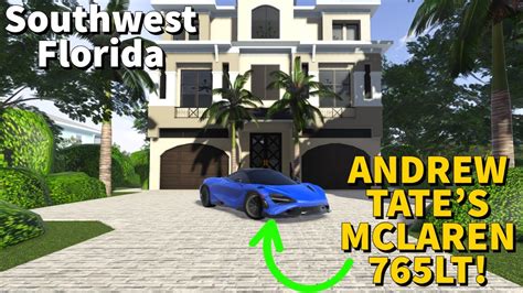 I Build Andrew Tates Mclaren 765lt On Roblox Southwest Florida Best Looking Youtube