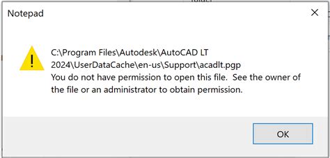 you do not have permission to open this file when saving a pgp file