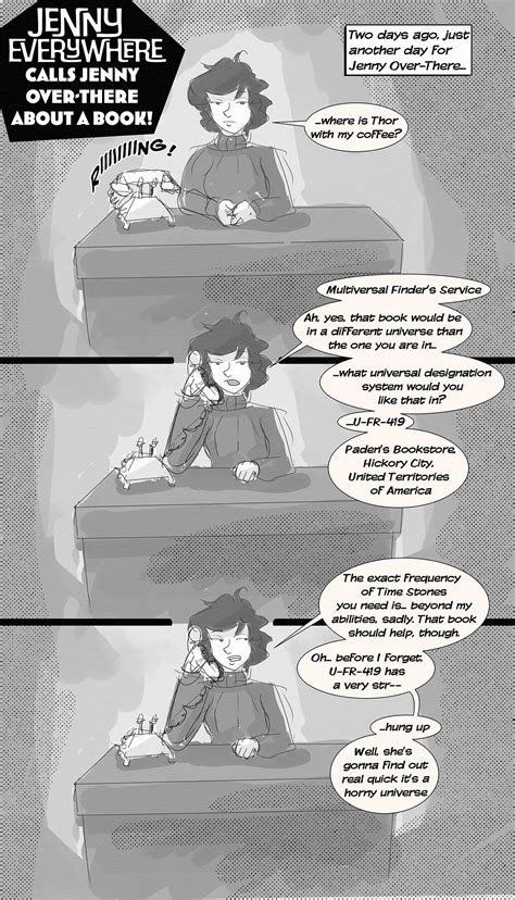 Jenny Everywhere Calls Jenny Over There About A Book Comic Story