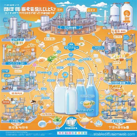 Milk Processing Life Cycle In Sanchi Stable Diffusion Online