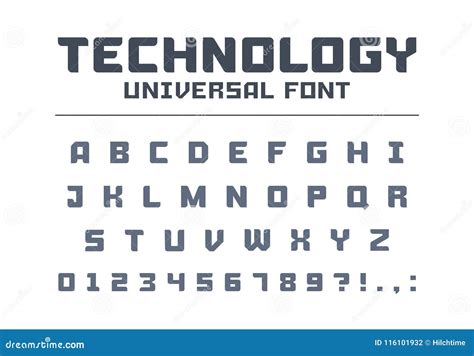 Technology Universal Poster Font Type Strong Construction