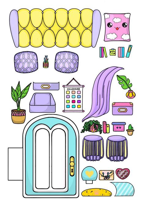 Paper Doll House Template