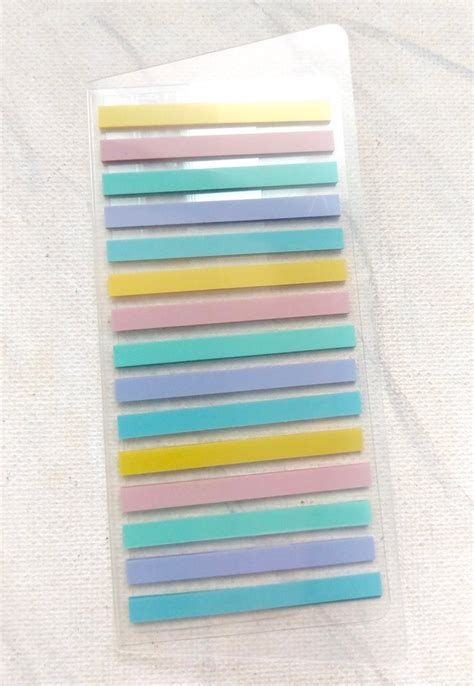 Thin Sticky Notes Rainbow Sticky Notes Colorful Sticky Etsy