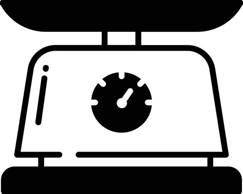 Weighing Scale Glyph And Line Vector Illustration 42073224 Vector Art