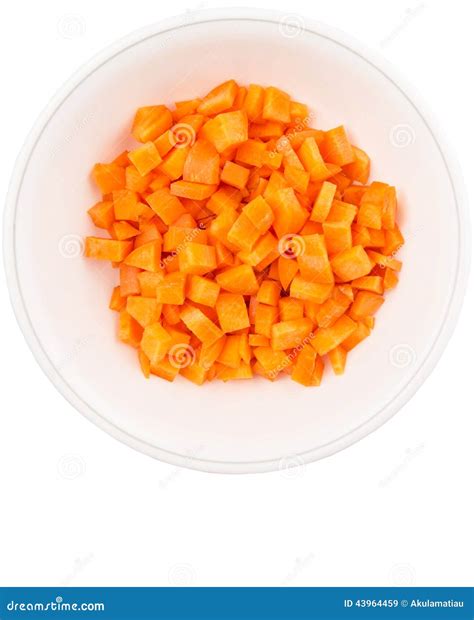 Small Dice Cut Carrot Ii Stock Image Image Of Orange 43964459