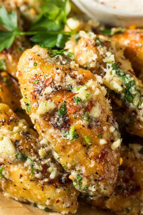 Low Calorie Garlic Parmesan Chicken Wings Lose Weight By Eating