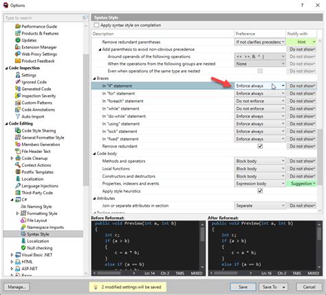 I Simply Cant Get Braces To Work Correctly Resharper Support Jetbrains