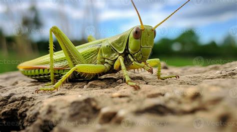 Ai Generated Photo Of Grasshopper On A Ground Generative Ai 36257212