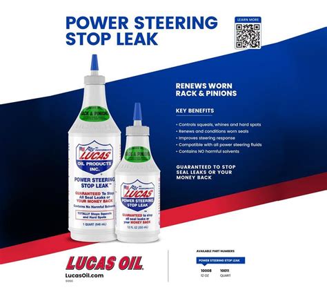 Mytee Products 12 Pack Lucas Oil 10008 Power Steering Stop Leak 12