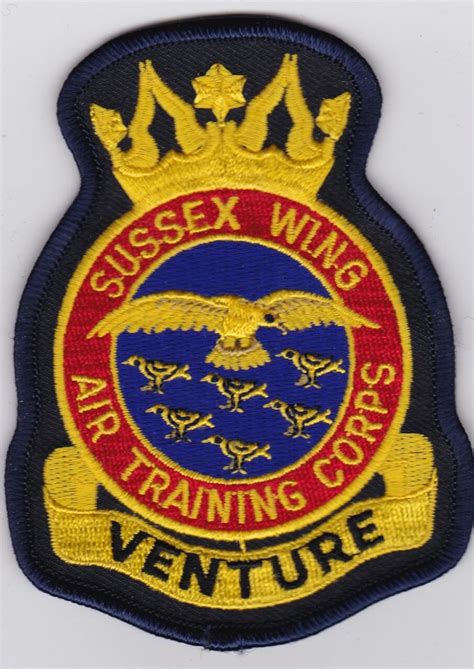 Raf Patch Raf Patch Sussex Wing Air Training Corps Atc Crest Patch Air