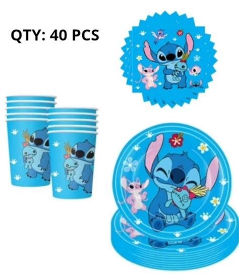 Lilo And Stitch Birthday Party Supplies Tableware Banner Cups Party