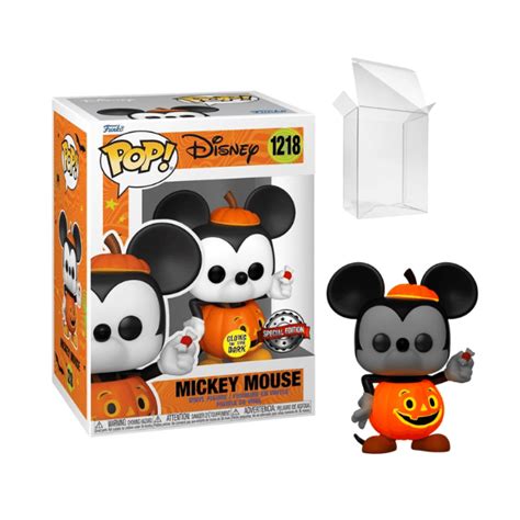 Funko Pop Disney Mickey Mouse As Halloween Pumpkin 1218 Glow In The