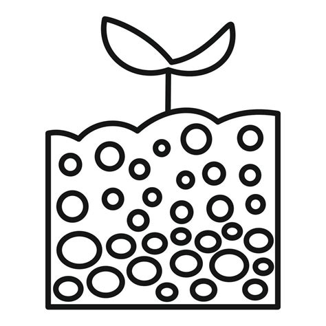 Plant Soil Garden Icon Outline Style 14607492 Vector Art At Vecteezy