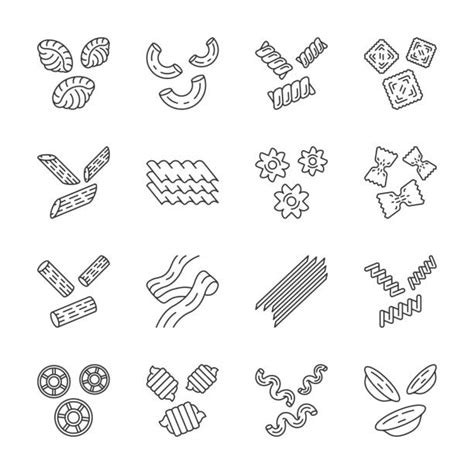 16 000 Pasta Shapes Stock Illustrations Royalty Free Vector Graphics