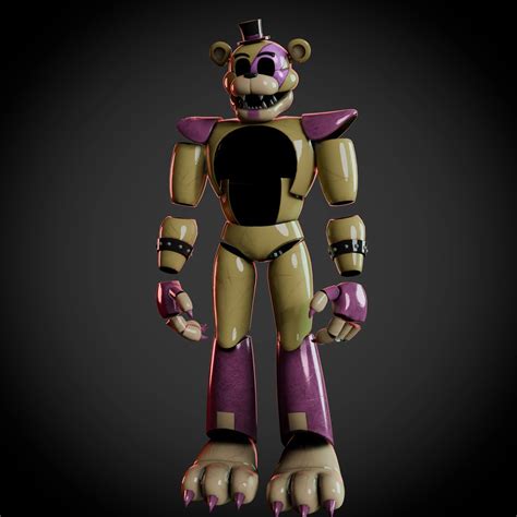 Artstation Fnaf Sb Rp Rewritten Glamrock Golden Freddy