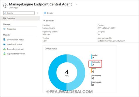 Deploy Manageengine Endpoint Central Agent Using Intune