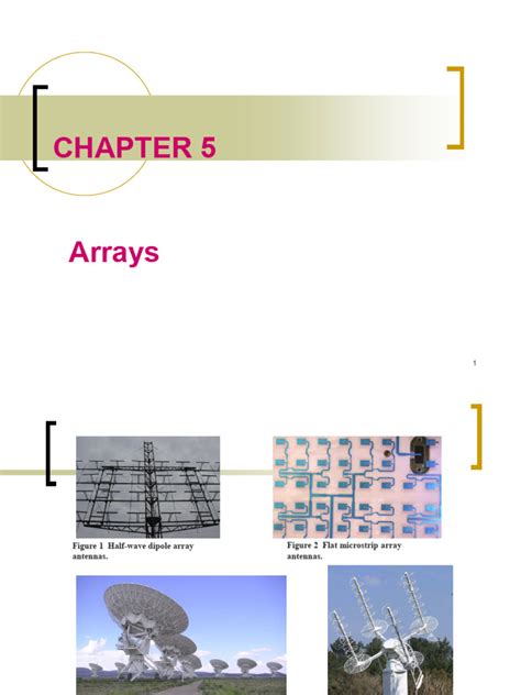 Chapter 5 Arrays Pdf Antenna Radio Matrix Mathematics