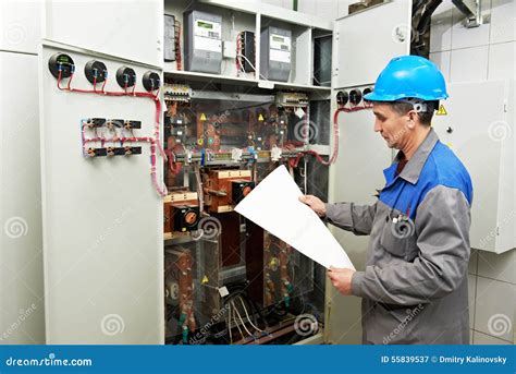 Electrician Engineer Worker Stock Image Image Of Maintenance Craftsperson 55839537