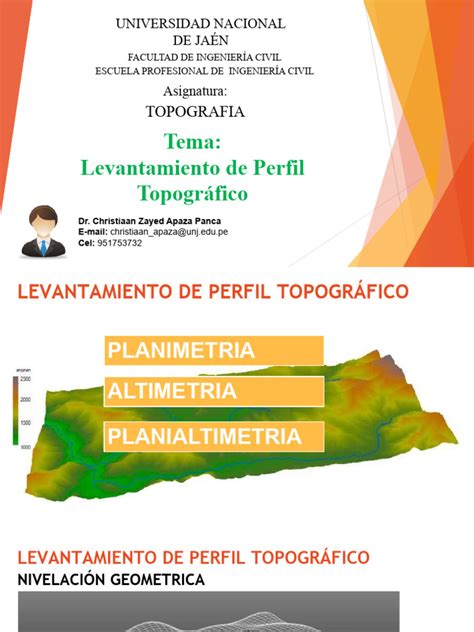 Semana 04 Levantamiento De Perfil Topografico 04 Pdf Topografía Tecnología Geográfica