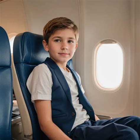 صبي يجلس في الطائرة بيكاسو الخليج Gulf Picasso