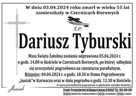 Śp Dariusz Tyburski Nekrolog