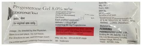 Gestone Progesterone 8 Gel At ₹ 150piece In Ahmedabad Id 2857852650262