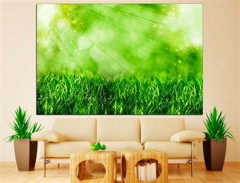 Green Wall Art Large Canvas Art Grass Decor Wall Art Canvas Etsy