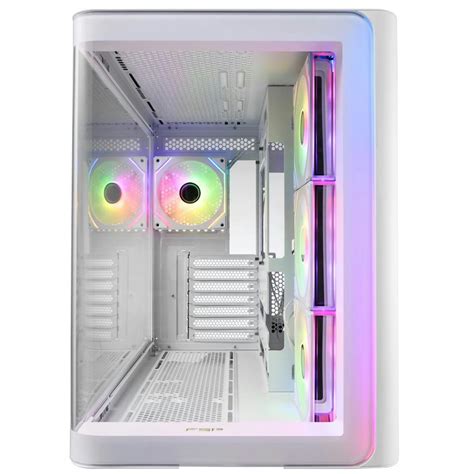 Fsp M580 Mid Tower Dual Chamber Case White Ple Computers