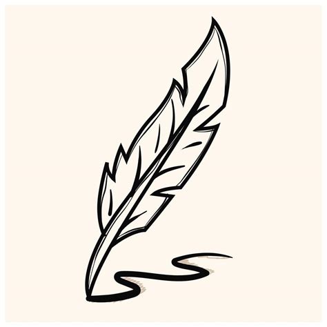 Feather Quill Line Art At Jorja Chipper Blog