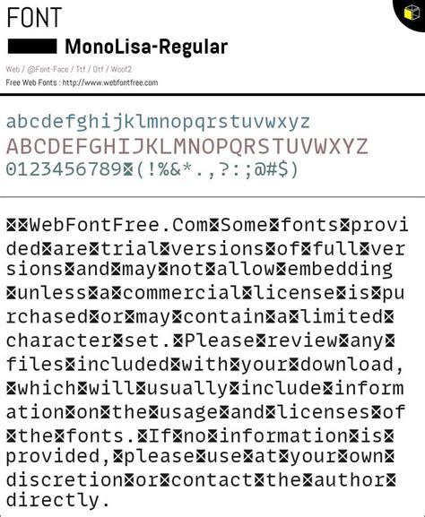 Monolisa Regular 字体 下载 Webfontfreecom