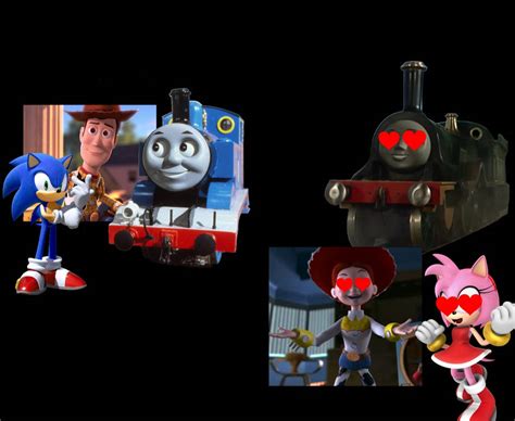 Emily Jessie And Amy Loves Thomas Woody And Sonic By Thomasfan16512 On