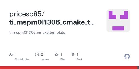 Github Pricesc85timspm0l1306cmaketemplate Timspm0l1306cmaketemplate