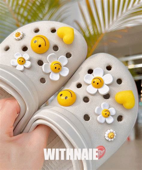 굿데이지 지비츠세트10ps 데이지꽃 지비츠 호환 스마일꽃 에이블리