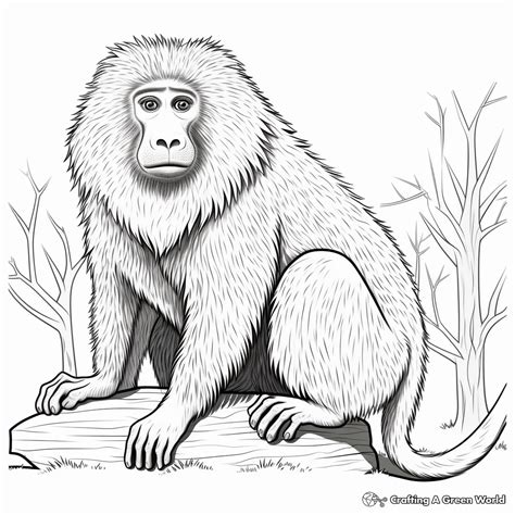 Baboon Coloring Pages Free And Printable