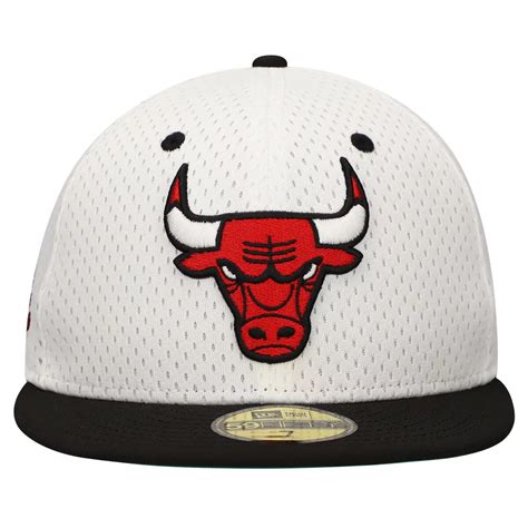 New Era Nba Whiteblack Chicago Bulls Throwback 2tone 59fifty Fitted