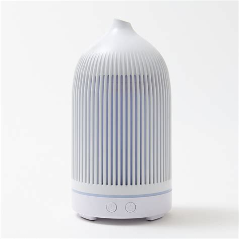 Electric Plastic White Ribbed Aroma Diffuser