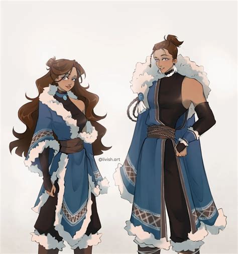 Olivia Cazacu On Instagram Outfit Redesign Katara And Sokka 💙🩵
