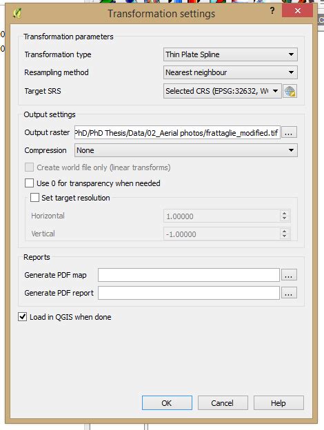 Georeferencing Georeferencer QGIS Not Working Geographic