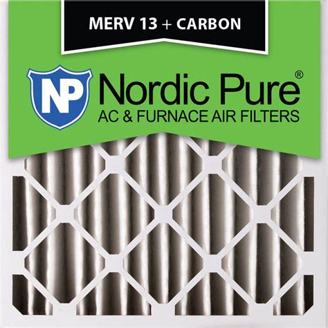 20x20x4 Merv 13 Plus Carbon Ac Furnace Filters Qty 2 Made In Usa