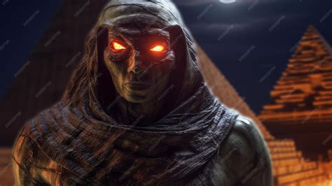 Premium Ai Image Scary Mummy In Egypt
